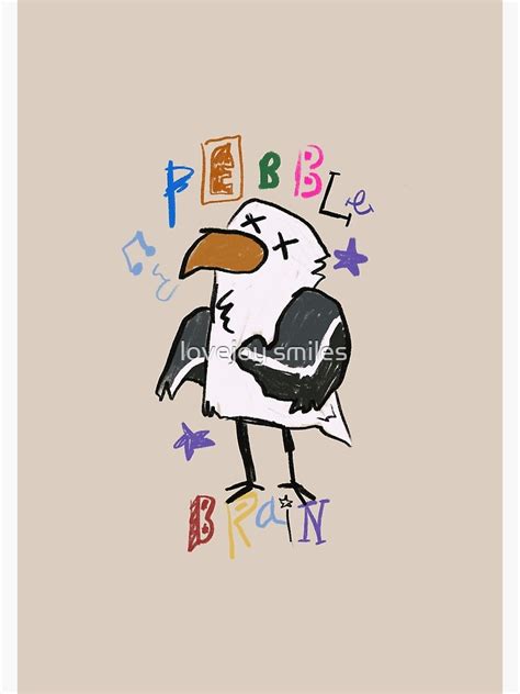 Pebble Brain Mascot Poster For Sale By Arrowverseedit Redbubble