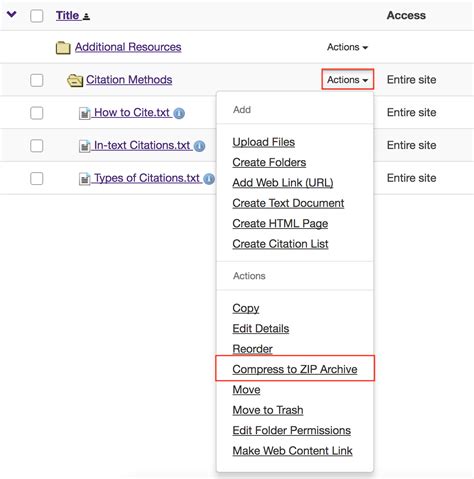 Create A Zip Archive File OWL Help Western University