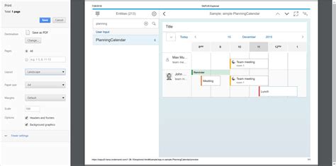Printing Planning Calendar Sapui5 Stack Overflow