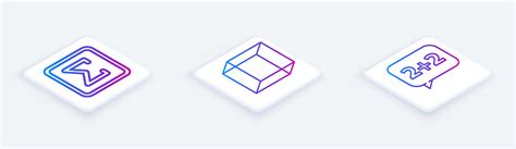 아이소 메트릭 선 기하학적 그림 사각형 함수 수학 기호 및 그래프 일정 차트 다이어그램을 설정합니다 흰색 사각형 버튼 벡터 0명에 대한 스톡 벡터 아트 및 기타 이미지