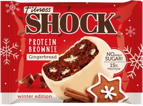 Buy FitnesShock Protein White Brownie Gingerbread (50g) from AED16 with ...