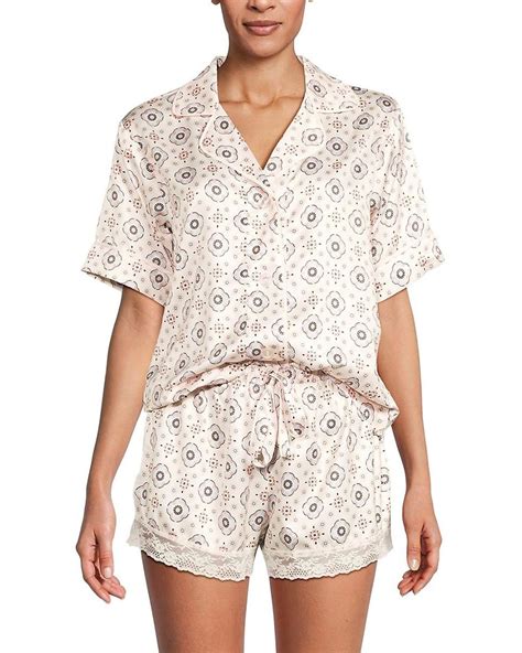 Flora Nikrooz Piece Selena Pajama Set In White Lyst