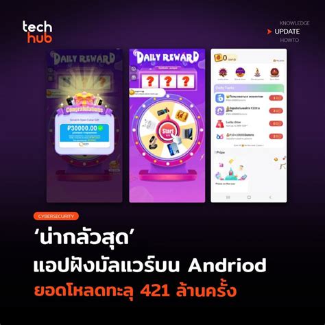 Techhub เจออีก แอปฝังมัลแวร์บน Andriod นักวิจัยด้านความปลอดภัยของ Dr