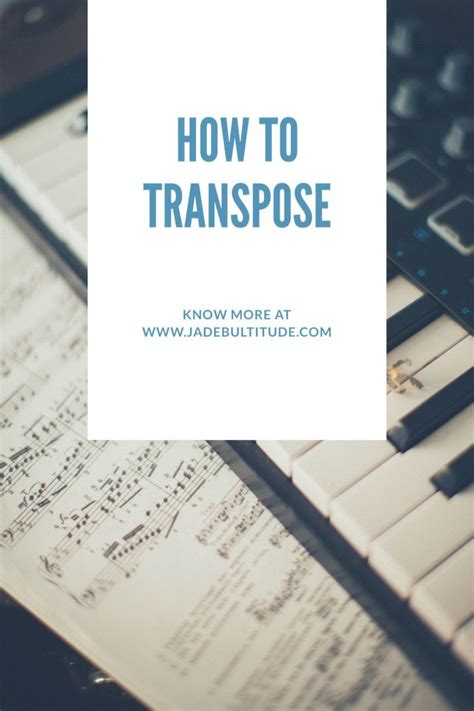 Transposing Music Made Easy