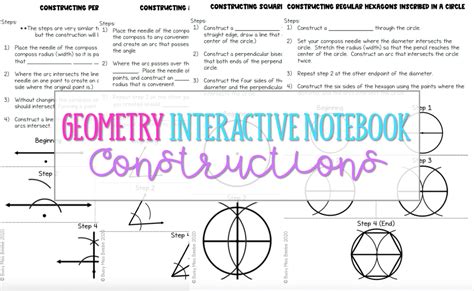 Constructions In Geometry Unit Busy Miss Beebe Worksheets Library