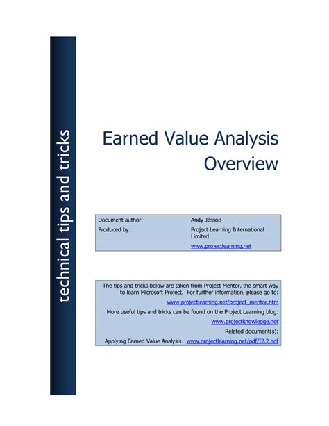 10 Earned Value Analysis Examples To Download