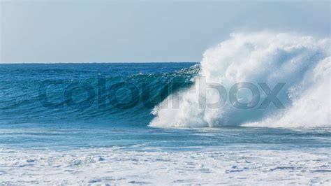 Ocean Wave Exploding Spray Stock Image Colourbox