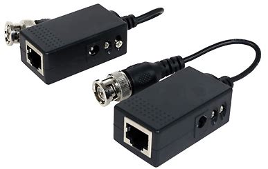 Composite BNC Video DC Power Balun Extender Over Ethernet CAT5 6 Cable EBay