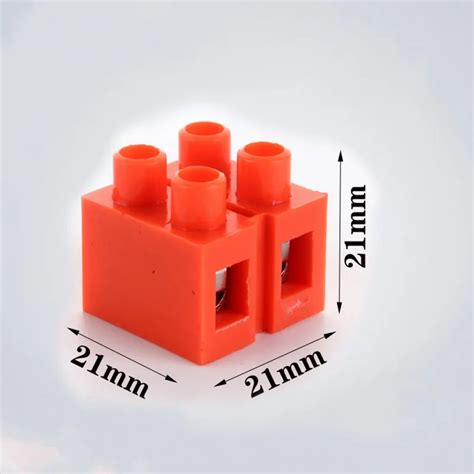 1pcs H2519 2 구리 난연성 터미널 블록 플레이트 36a 2 위치 와이어 버트 터미널단말기 Aliexpress