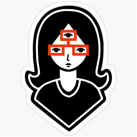 Kira Sticker Third Eye Glasses Sticker