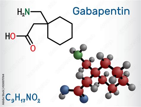 Gabapentin Molecule It Is Anticonvulsant Medication Used To Treat