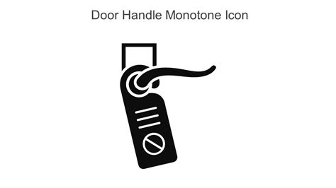 Door Handle Monotone Icon In Powerpoint Pptx Png And Editable Eps Format PPT Presentation