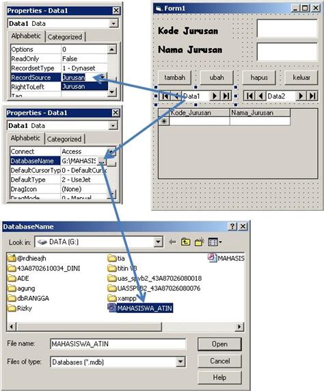 membuat program database sederhana menggunakan visual basic mukhriatin