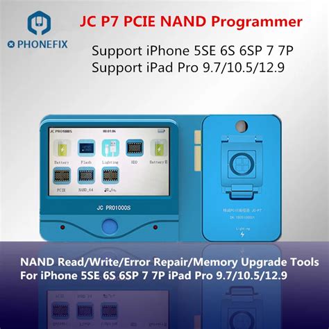 phonefix latest jc pro1000s jc p7 nand programmer pcie nand sn read write tool for iphone 5se 6s