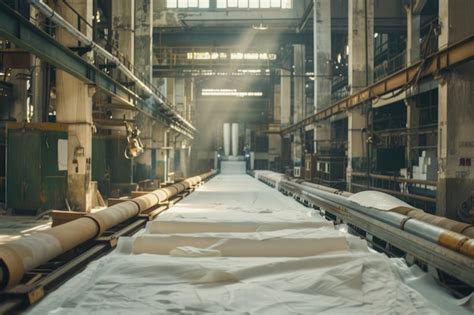 Premium Photo Pulp And Paper Factory With Production Line In Full
