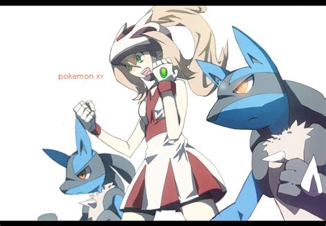 Lucario And Korrina Pokemon And More Drawn By Jikihitsu Sain Danbooru