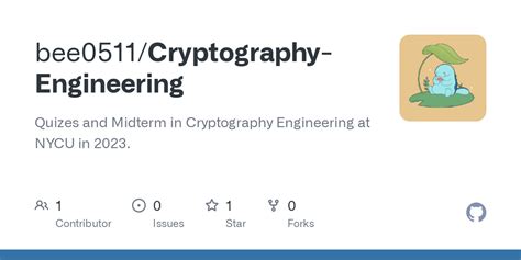 cryptography engineering quiz1 110550164 pdf at master · bee0511