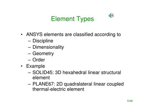 PPT ANSYS Basic Concepts For ANSYS Structural Analysis PowerPoint Presentation ID