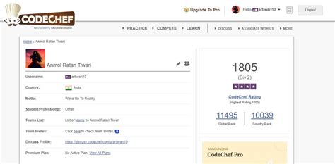 anmol ratan tiwari on linkedin codechef thankyou coding