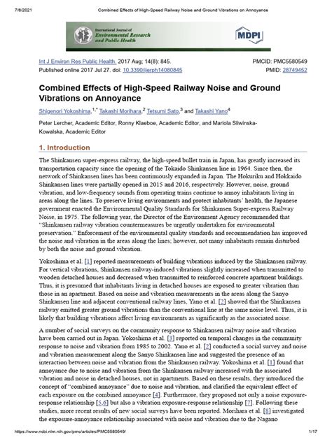combined effects of high speed railway noise and ground vibrations on