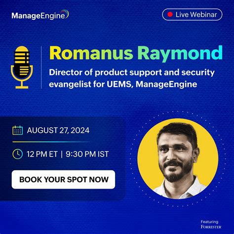 Manageengine Uems On Linkedin Cybersecurity Endpointsecurity Webinar Forrester