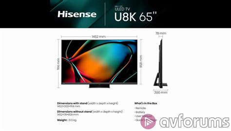 Hisense U K U K K Mini Led Tv Review Avforums