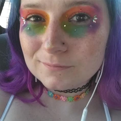 Two Pride Looks I Did This Month Bi Pride Look Was For Pride Fest In