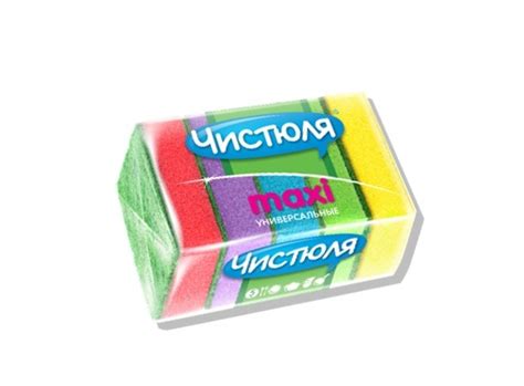 Губка для посуды Макси 5шт Чистюля 72 купить в Перми цена Интернет магазин “Витрина 59”
