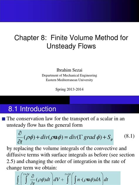 finite volume data presentation fluid dynamics computational fluid