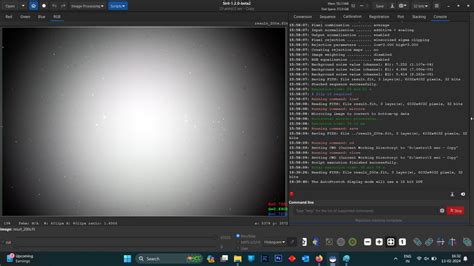 Histogram Stretching In Stacked Result In Siril Dslr Mirrorless And General Purpose Digital