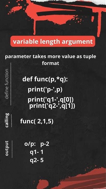 Arguments And Parameters In Function Positional Default Keyword Variable Length Kwargs