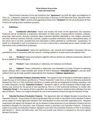 Product Evaluation Examples To Download