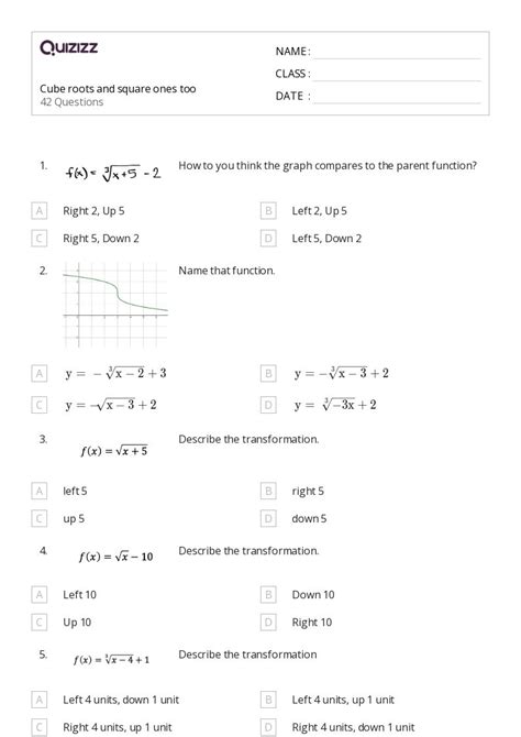 50 Cube Roots Worksheets On Quizizz Free Printable