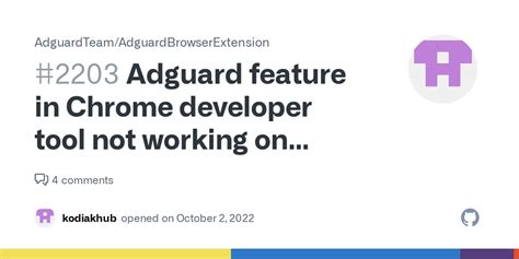 Adguard Feature In Chrome Developer Tool Not Working On Some Websites