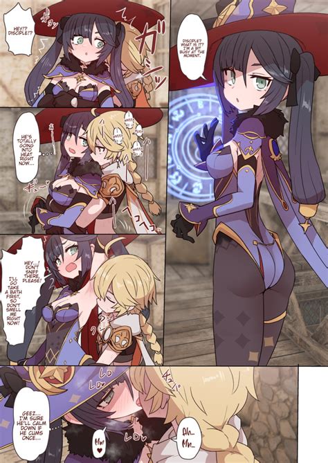 Rule 34 1boy 1girls Aether Genshin Impact Armpit Fetish Armpit Sniffing Armpits Ass Blush