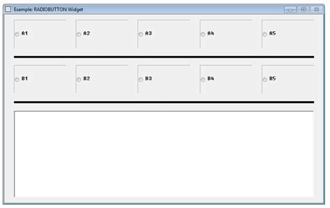 ChapterRADIOBUTTON WIDGET