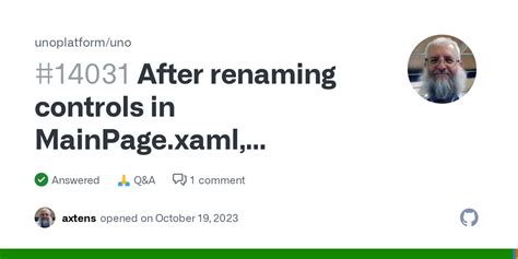 after renaming controls in mainpage xaml compiler errors · unoplatform