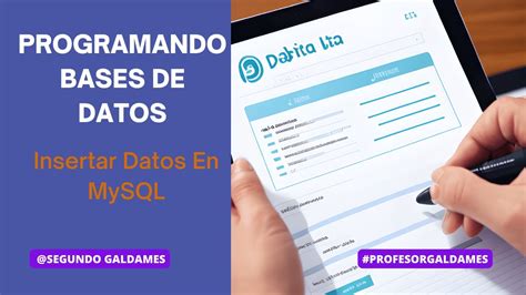 4 Cómo Insertar Datos En Mysql Programandobasesdedatos Mysql Youtube