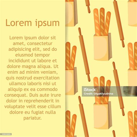 공예 용지 롤링 핀 패키지에 빵 페이스트리 현지 빵집 손으로 그린 아늑한 배경 벡터 원활한 패턴 벡터 일러스트레이션 가방에 대한