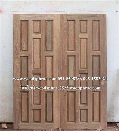 ประตูบานเดี่ยวไม้สัก โดยวู๊ดแพร่ อ เมืองแพร่ จ แพร่ รหัสสินค้า 354678