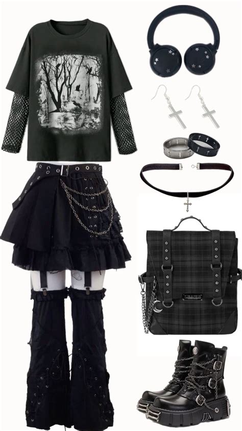Emo Grunge Gothic Scene Goth Outfit Inspo Goth Outfits Scene Fashion