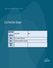 Import Assignment Design And Function UI Guide Course Hero