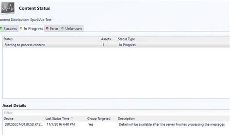 Sccm Distribution Content Status Stuck In Progress Software Spiceworks Community