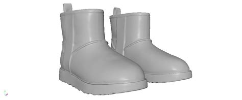 Ugg Classic Clear Mini Winter Boots 3d Model Cgtrader