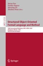 Structured Object Oriented Formal Language And Method 10th