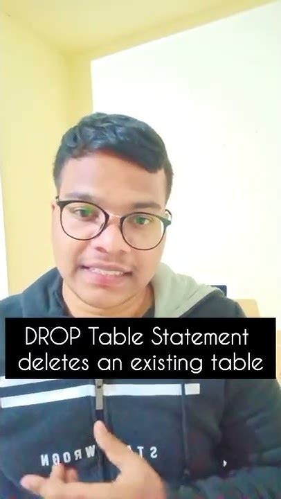 Alter Drop Truncate Table Statements In Sql Tutorial Shorts Sql Python Tutorial Database
