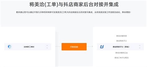 抖店商家后台与美洽的对接无需代码