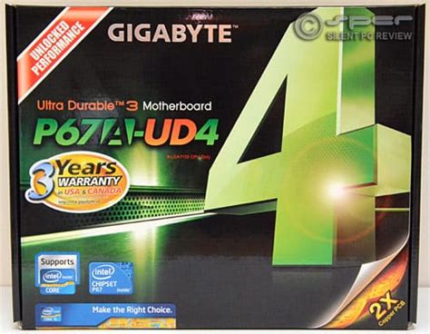 Sandy Bridge Part 3 Gigabyte P67a Ud4 And Intel Dp67bg P67 Motherboards Silent Pc Review