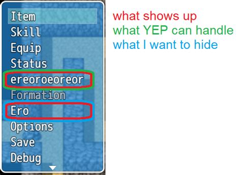Mv How Do I Hide A Menu Command That Was Added By A Plugin Rpg Maker Forums