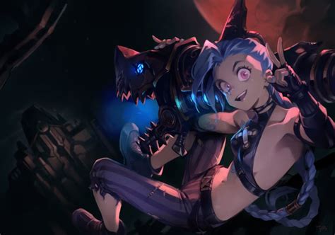Jinx And Arcane Jinx League Of Legends And 1 More Drawn By Optionaltypo Danbooru